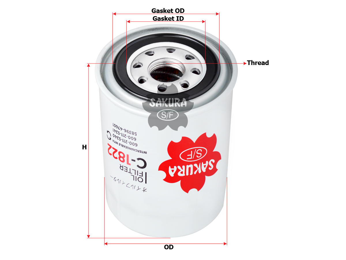 Sakura C1822 – масляный фильтр – FilterPack